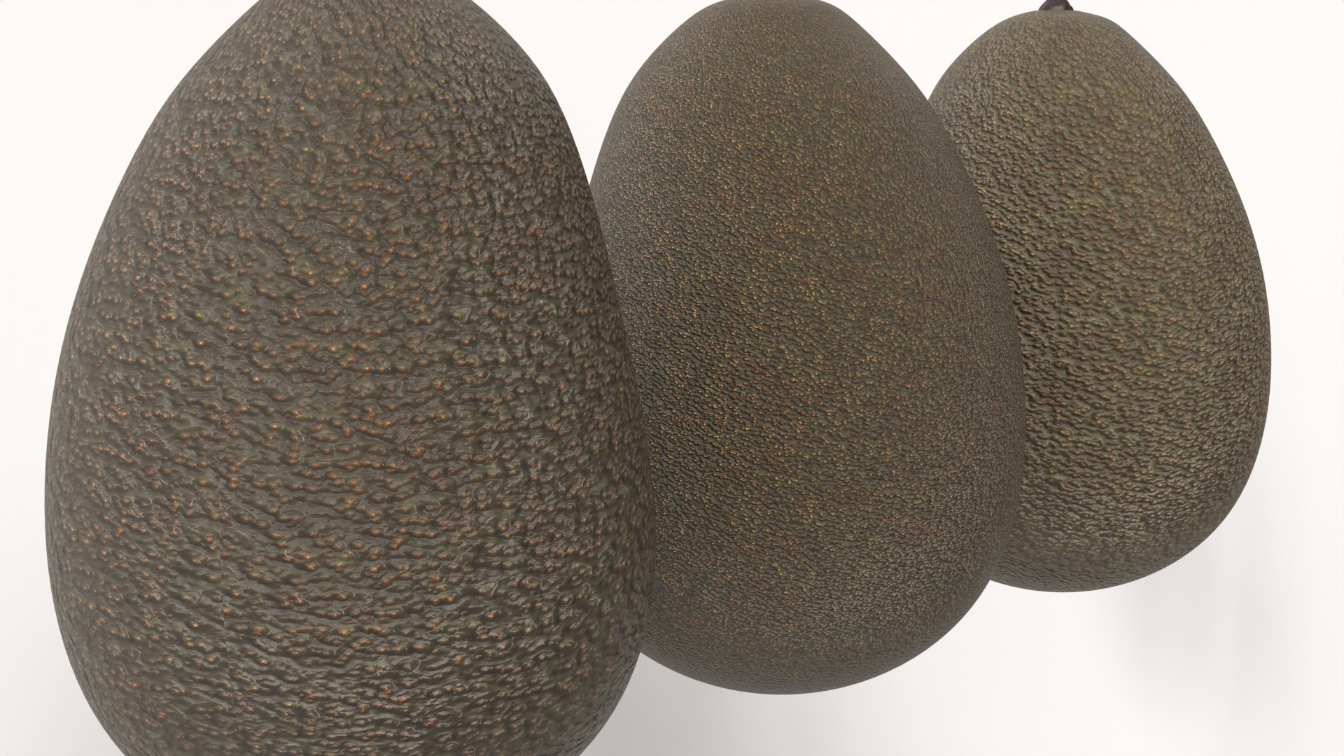 3D Realistic Avocado Set - TurboSquid 2219073