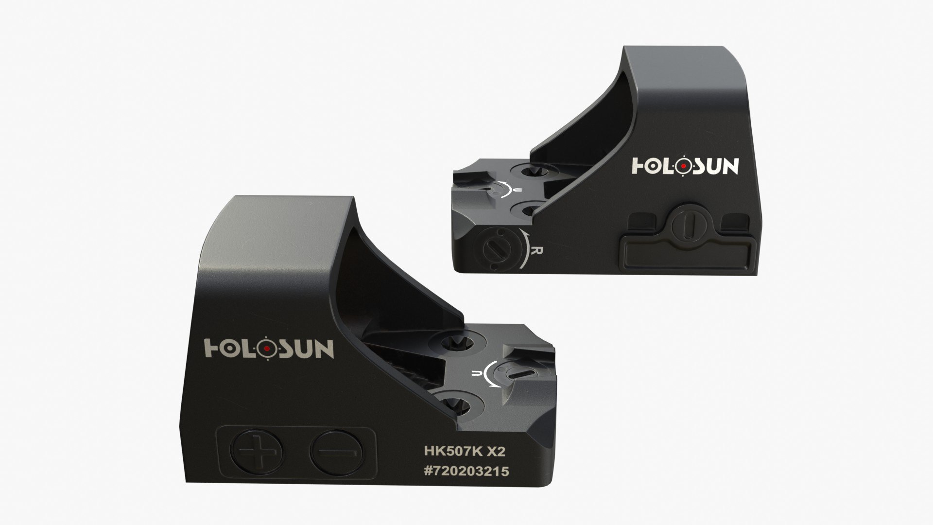 3D Holosun HS507K X2 Red Dot Sight Model - TurboSquid 2411471