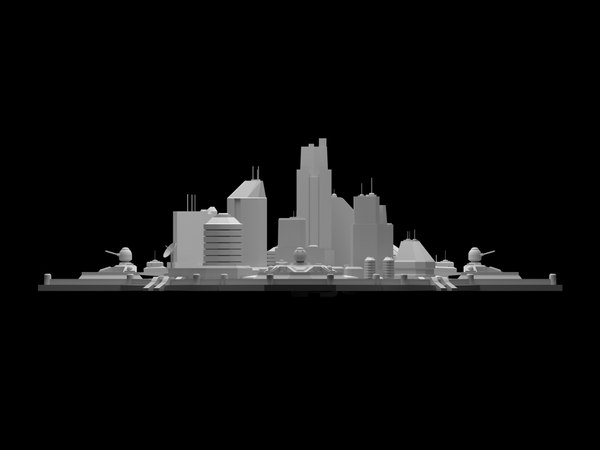 Futuristic Base City 3D model - TurboSquid 1743897