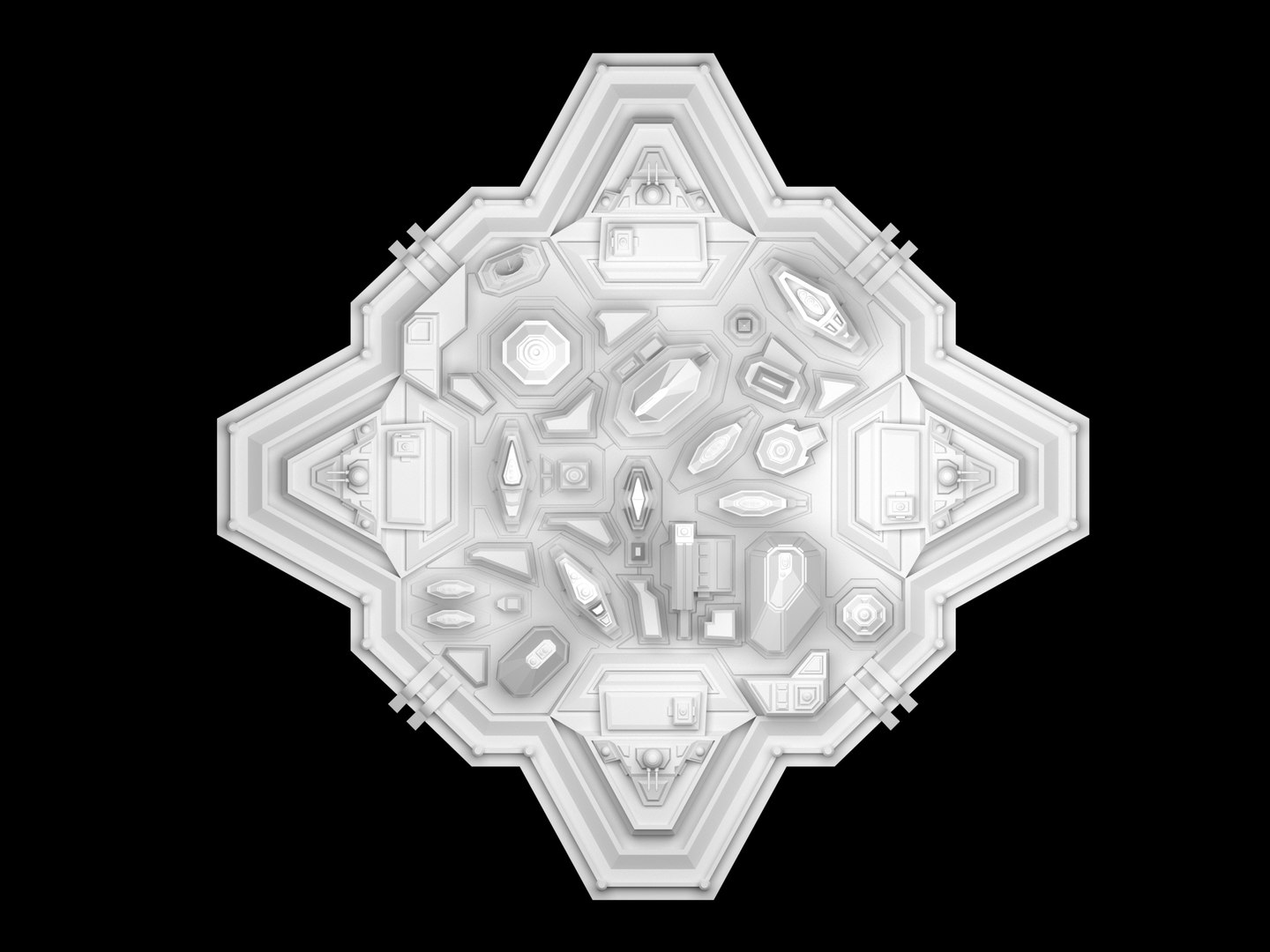 Futuristic Base City 3D model - TurboSquid 1743897