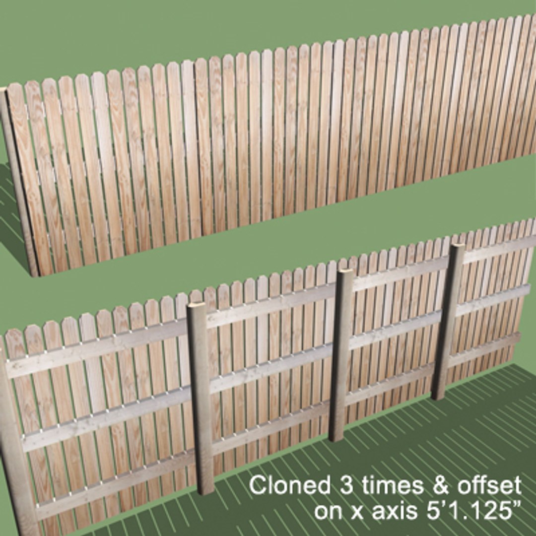 3d stockade fence