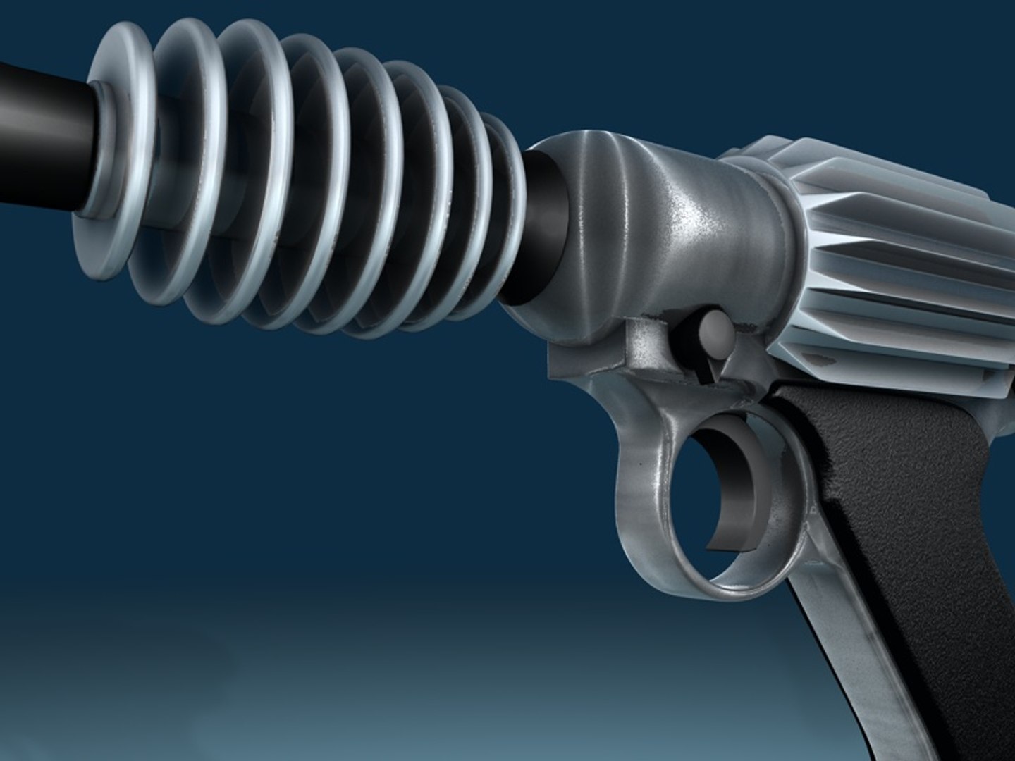 classic raygun 3d model