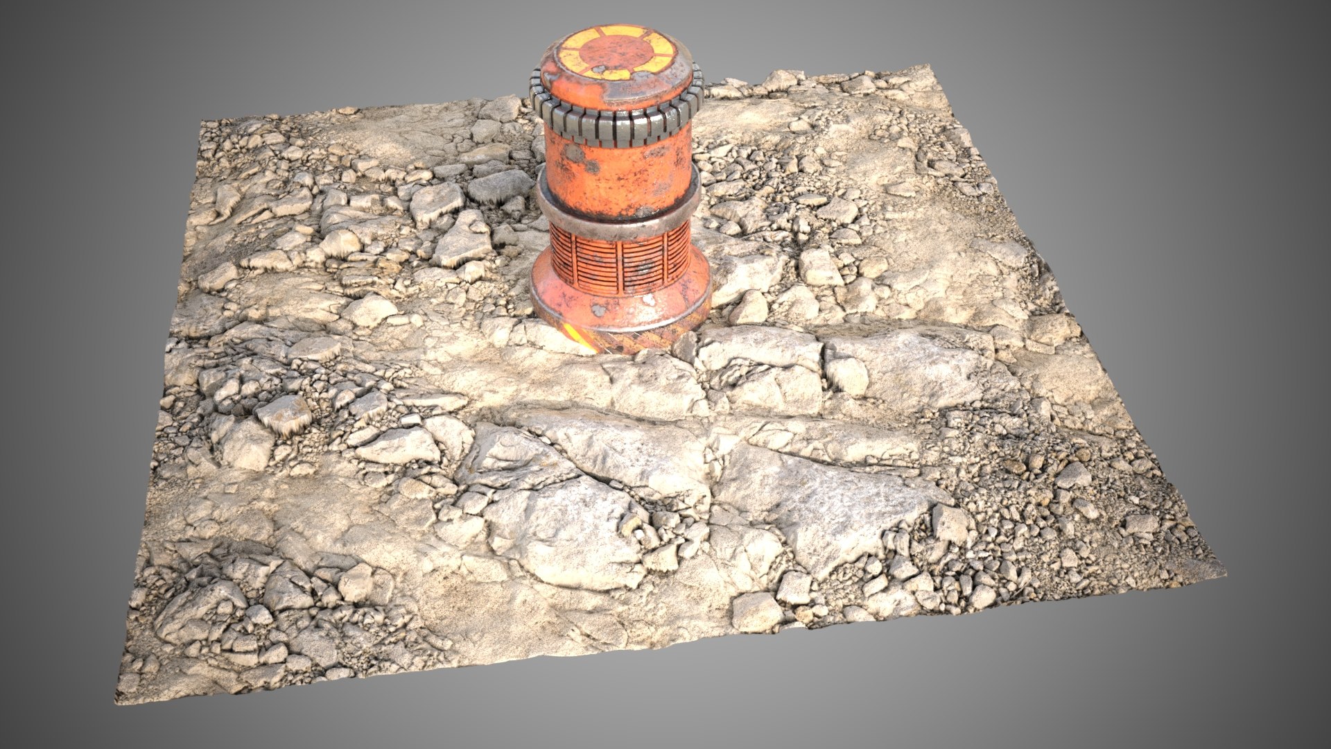 Stones sand ground tile 3D - TurboSquid 2179703