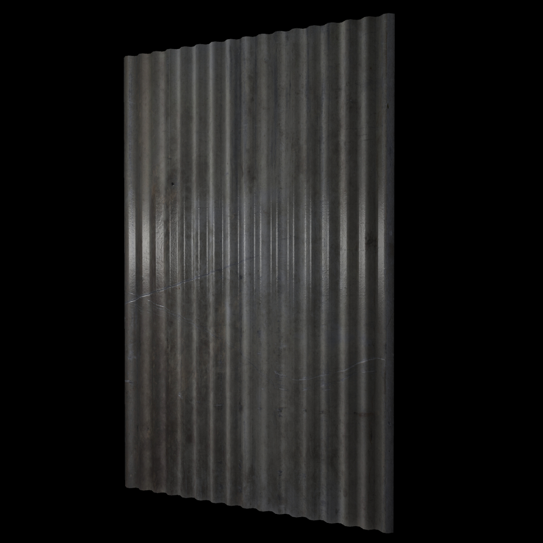 3ds max sheet corrugated metal