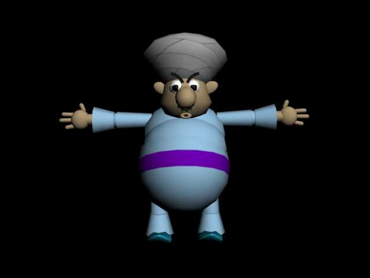 Fat Arab 3d Model