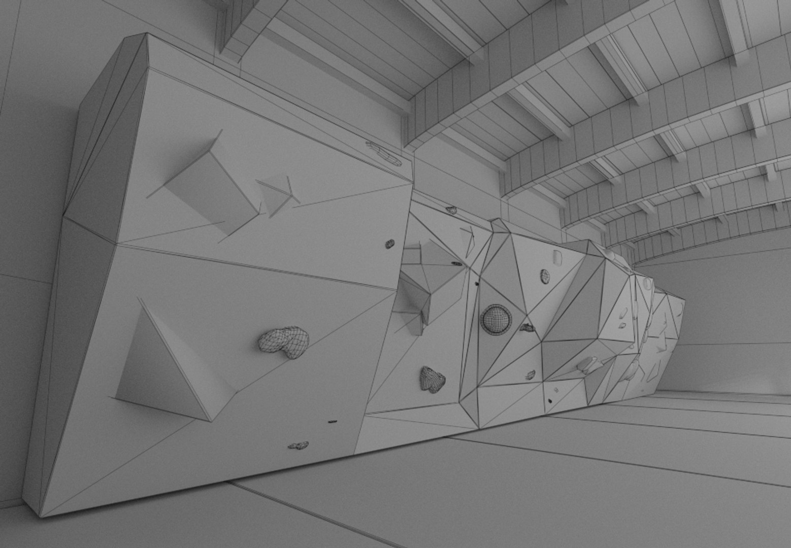 Rock Climbing Bouldering Gym 3D Model - TurboSquid 1189066