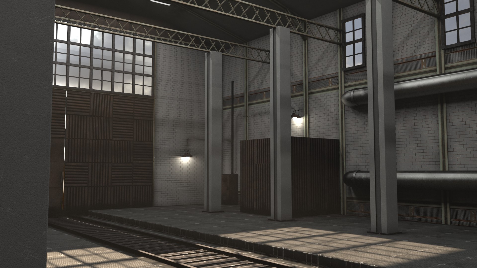 3D model Industrial Factory interior - TurboSquid 1831389