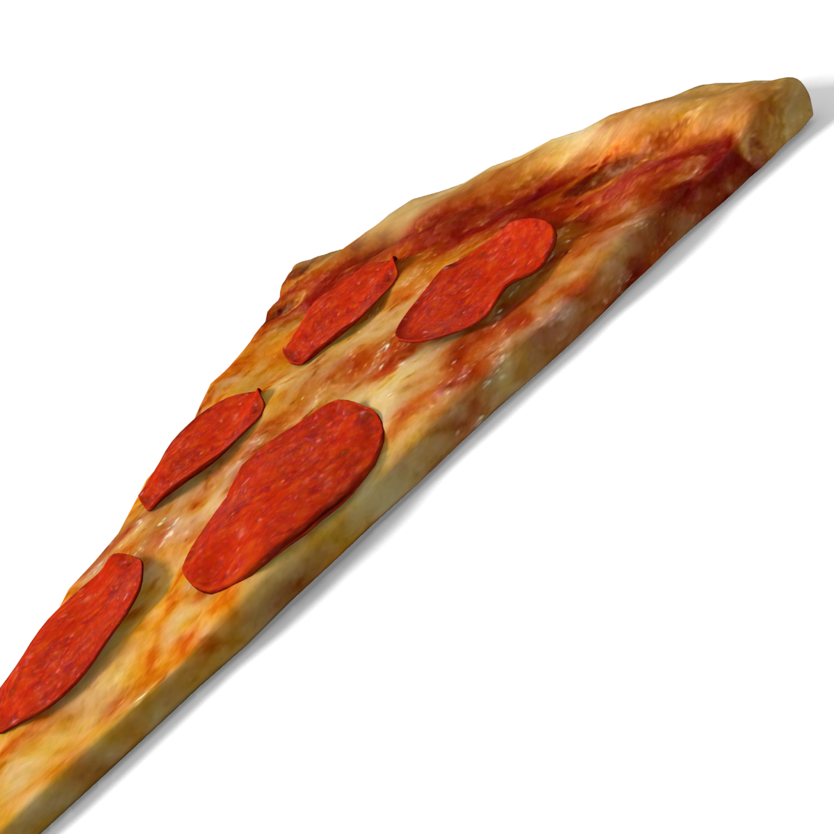 pepperoni pizza slice 3d model