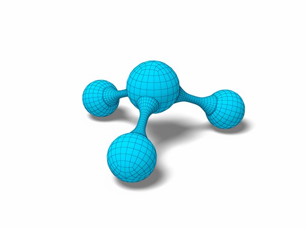 Molecule nh3 modeled 3D model - TurboSquid 1570219