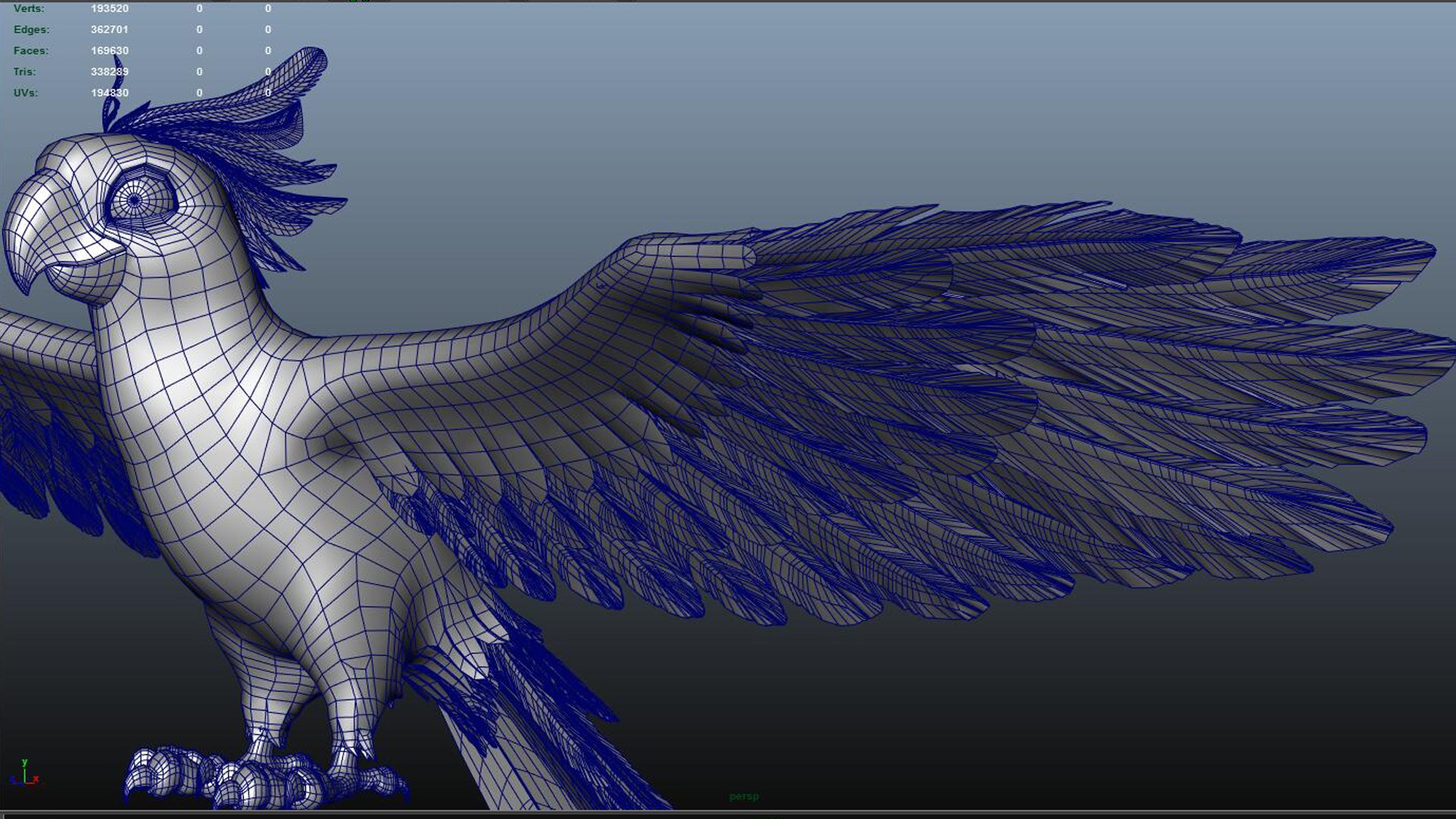 Parrot Bird Cartoon Bird 3D Model - TurboSquid 1958170