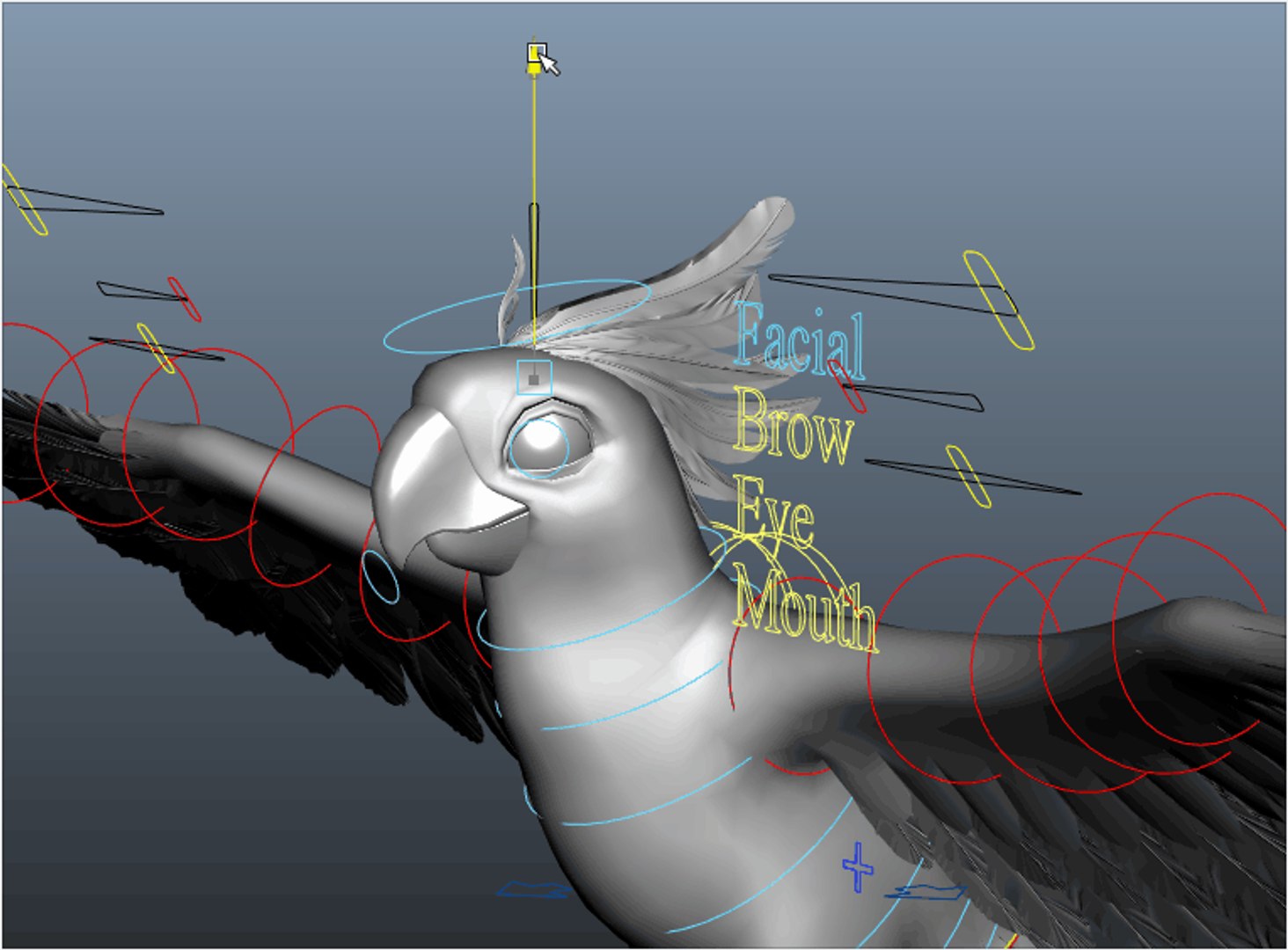 Parrot Bird Cartoon Bird 3D Model - TurboSquid 1958170