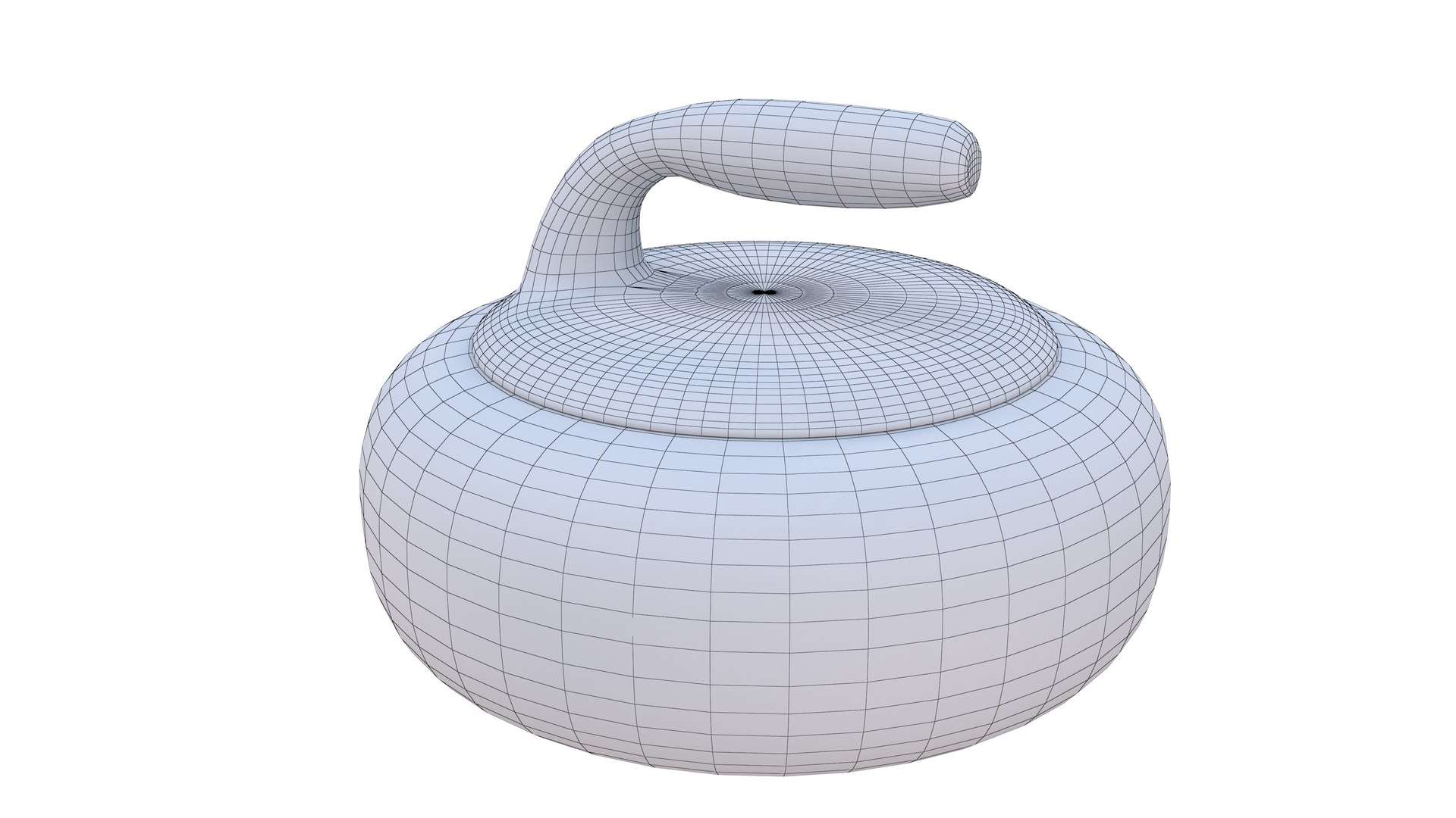 3D Curling Stone - Yellow - TurboSquid 1909376