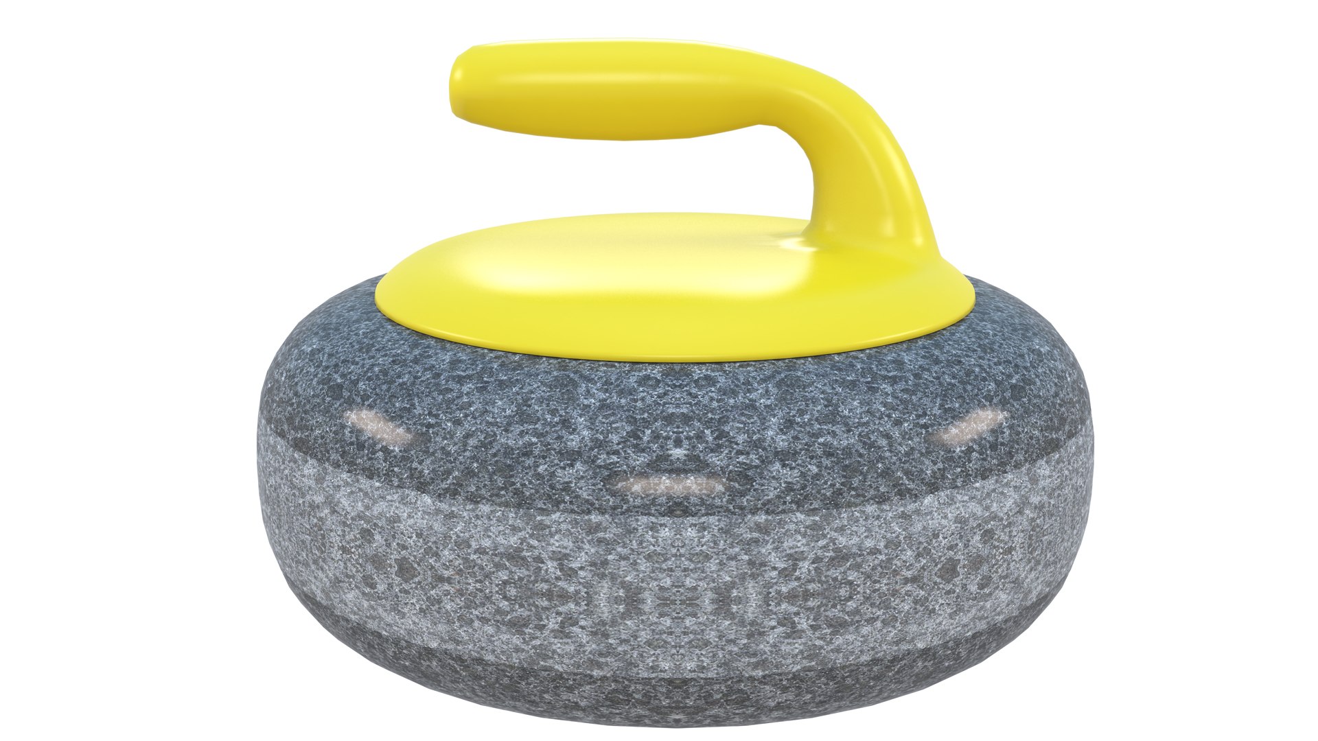3D Curling Stone - Yellow - TurboSquid 1909376