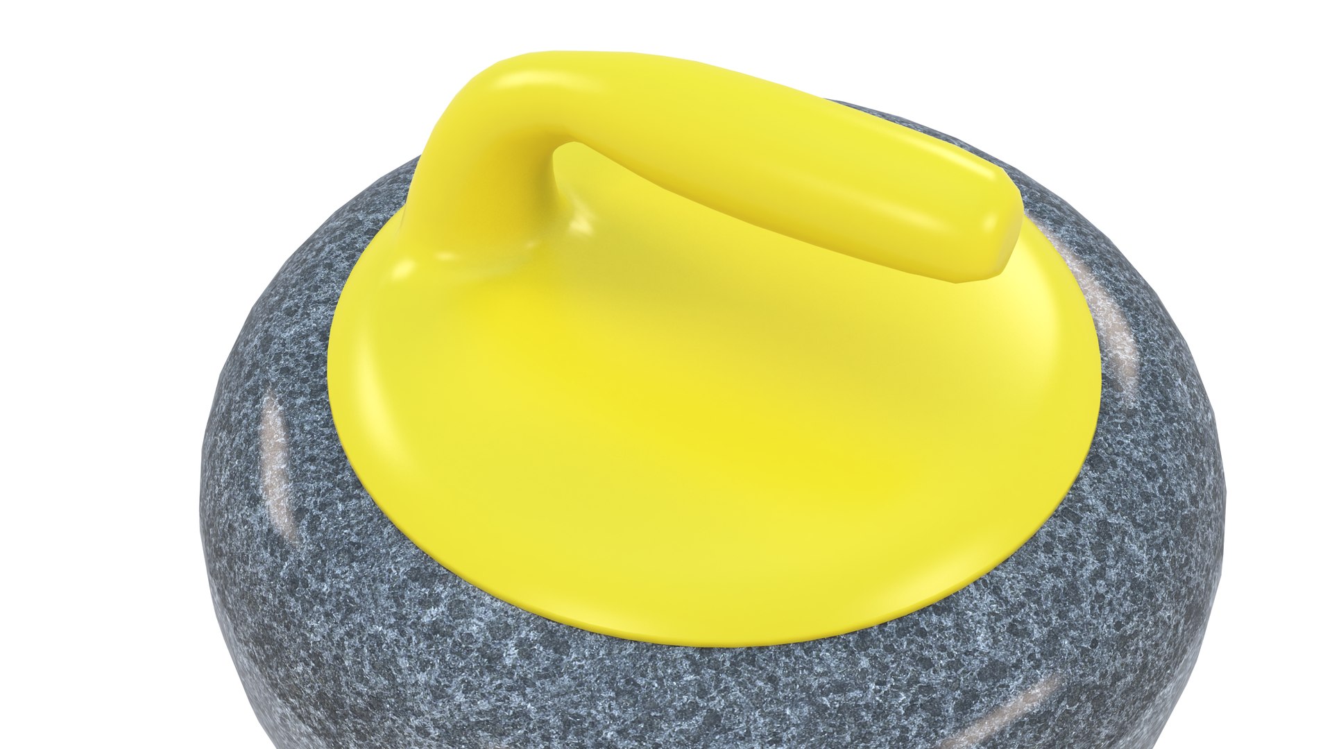 3D Curling Stone - Yellow - TurboSquid 1909376