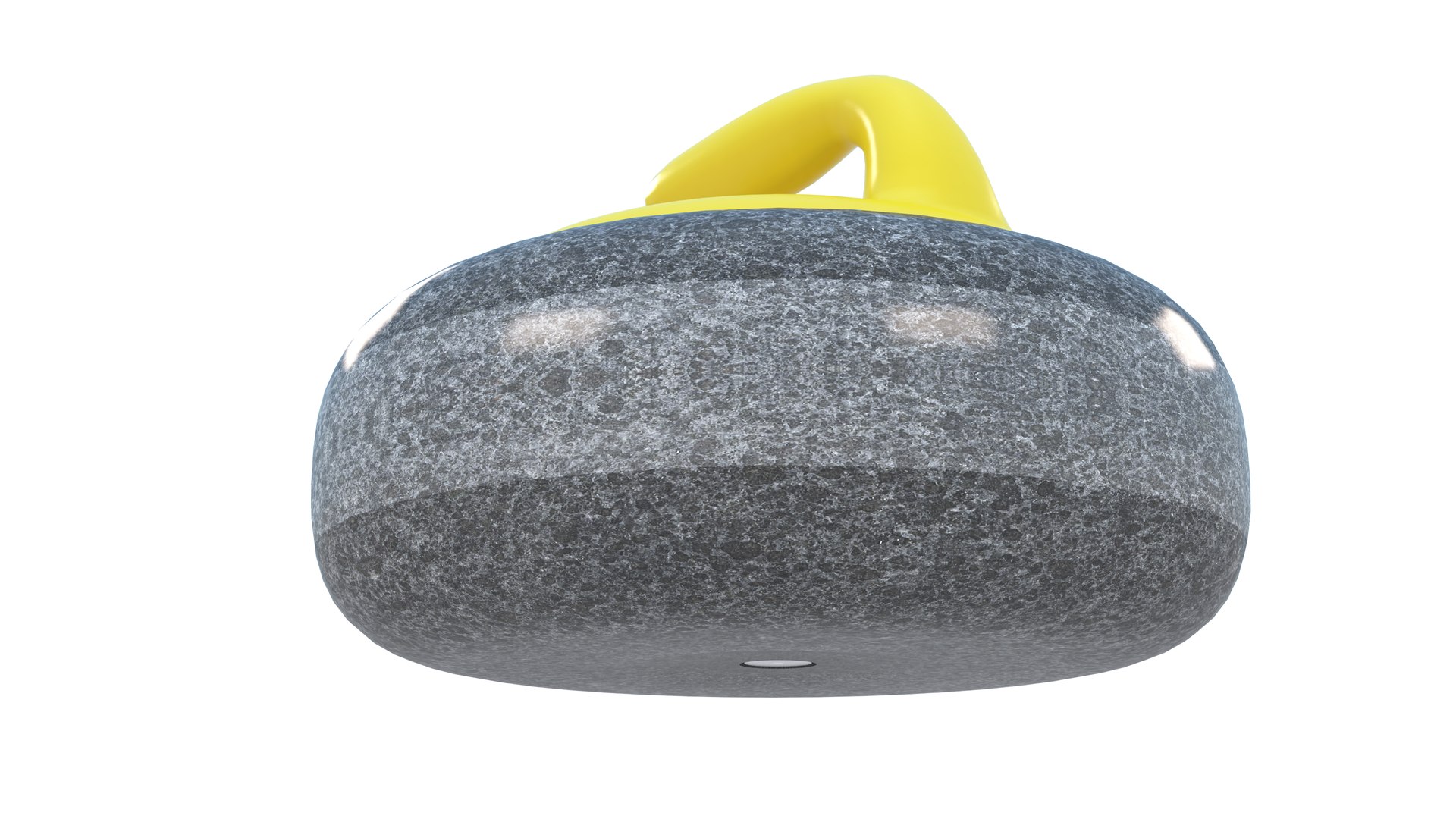 3D Curling Stone - Yellow - TurboSquid 1909376
