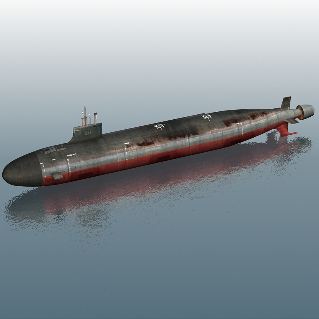 3d s connecticut ssn-22 submarine