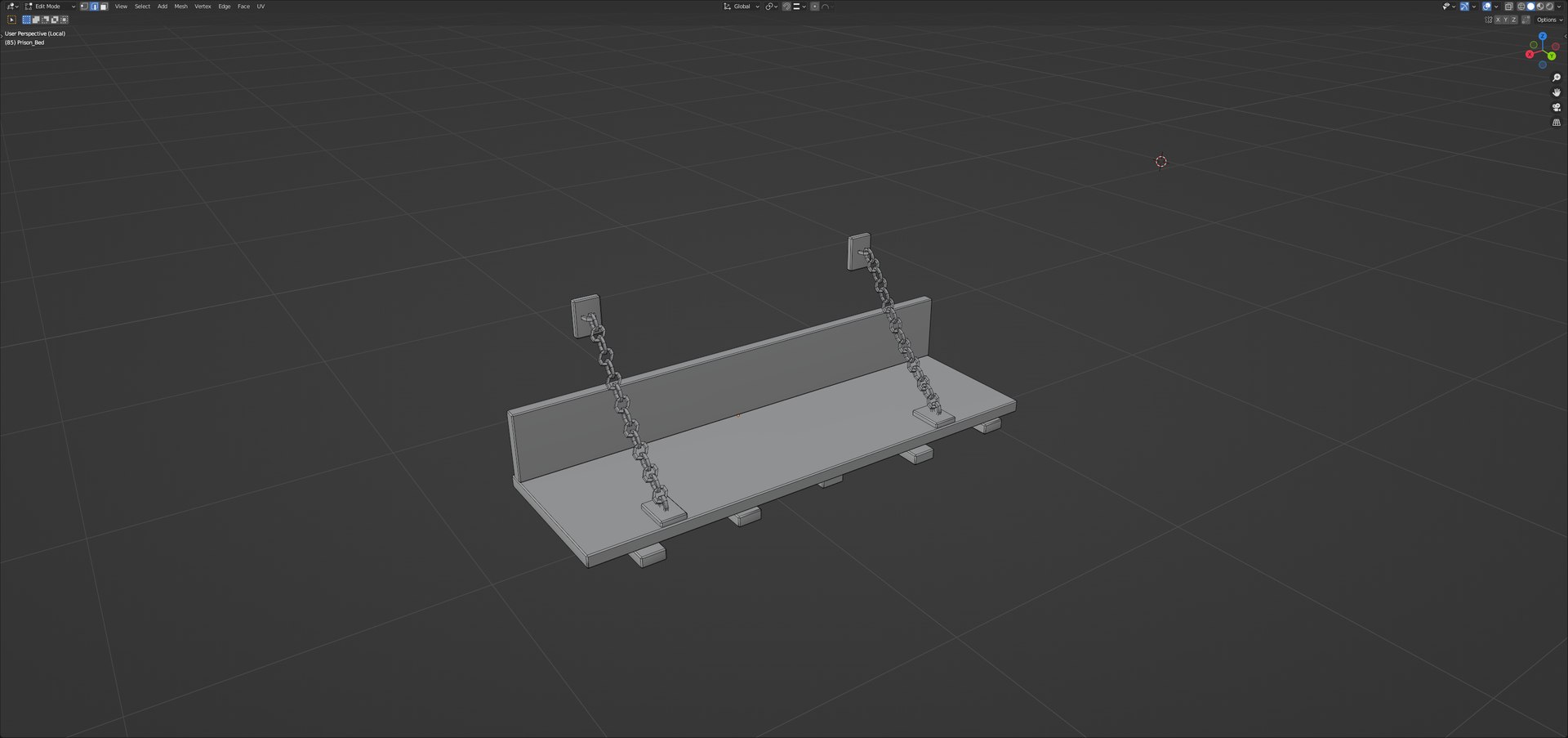3D Model Prison Bed - TurboSquid 2019272