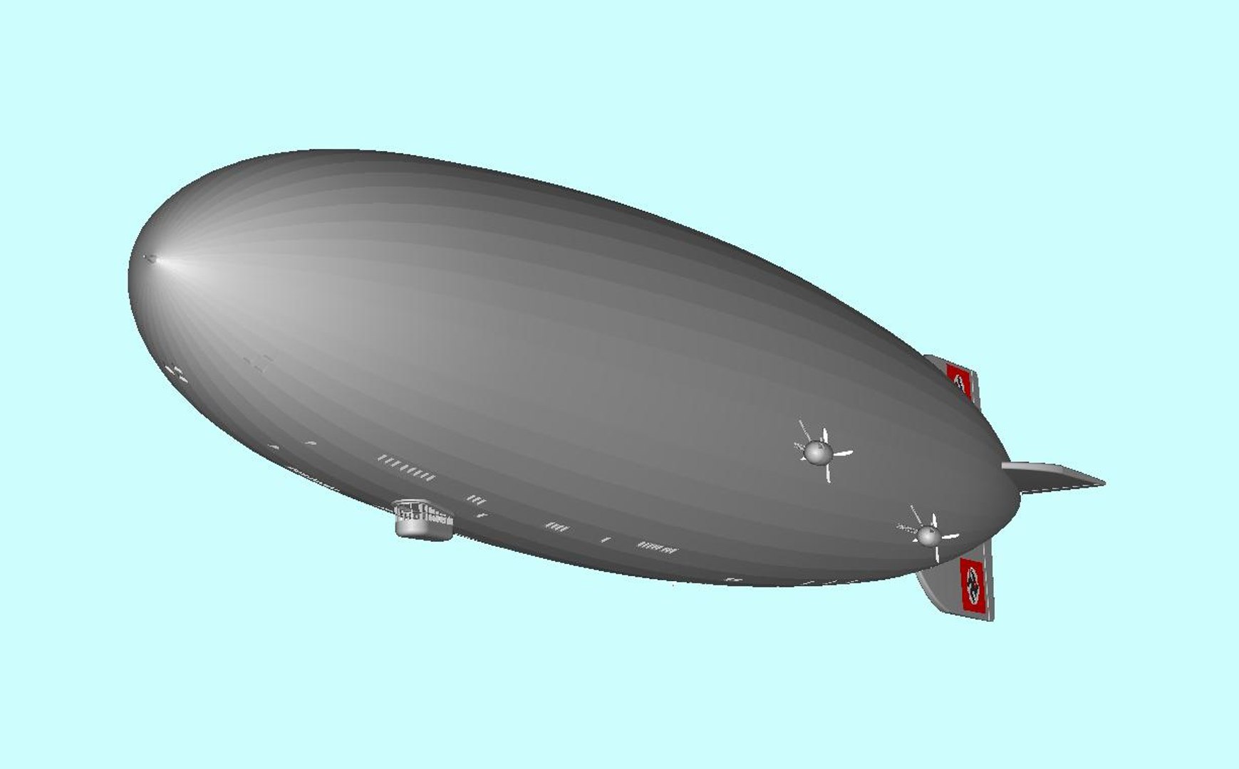 3ds Max Zeppelin Hindenburg