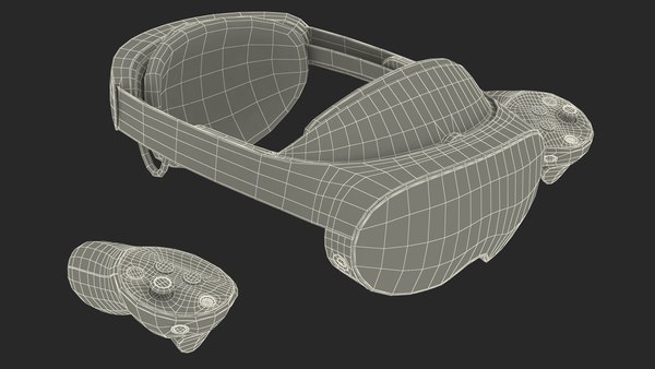modelo 3d Auriculares VR Meta Quest Pro con controladores - TurboSquid 2199155