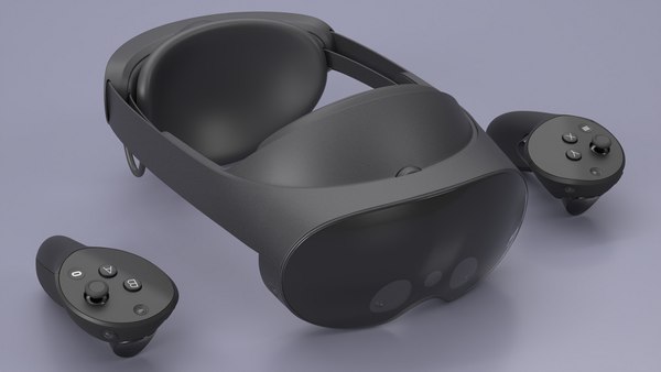 modelo 3d Auriculares VR Meta Quest Pro con controladores - TurboSquid 2199155