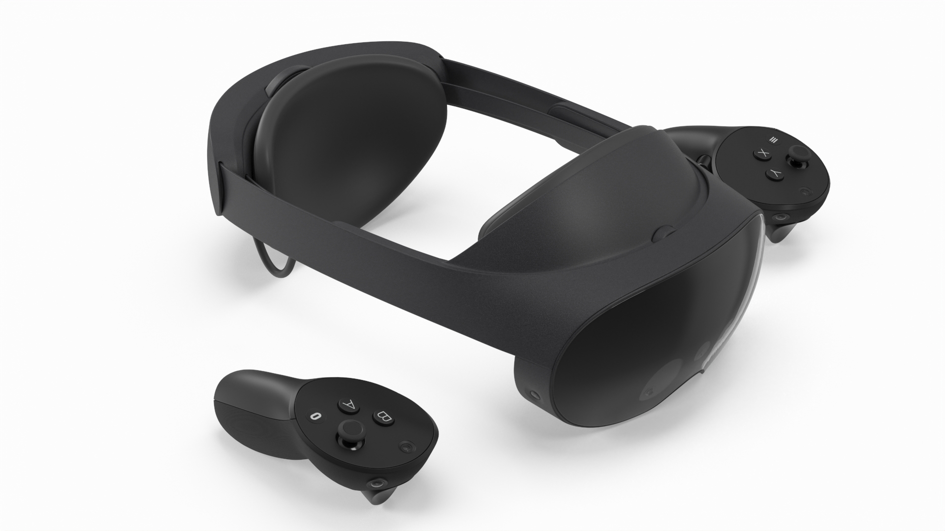 3D Model VR Headset Meta Quest Pro With Controllers - TurboSquid 2199155