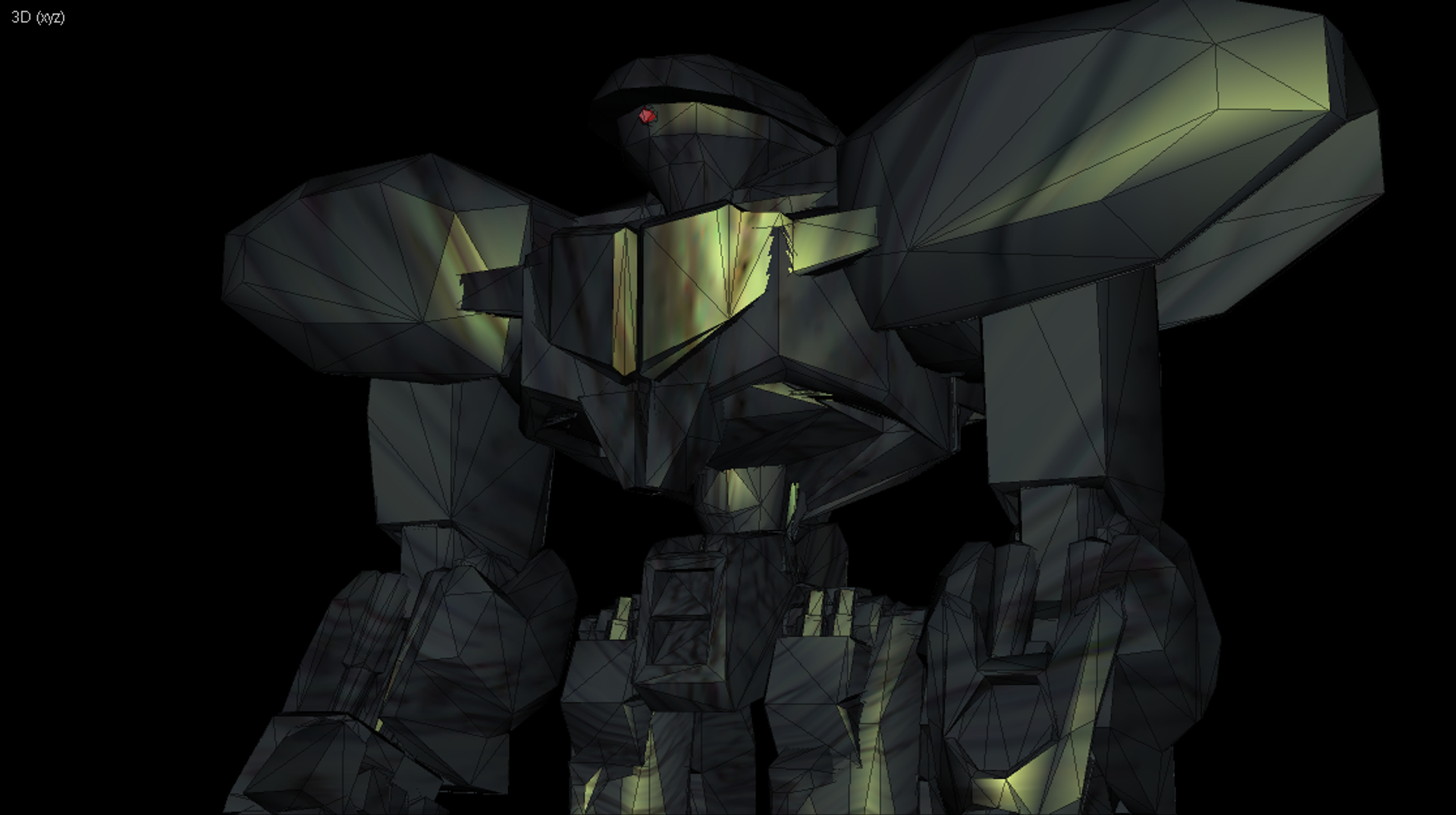 free melee biped robot 3d model