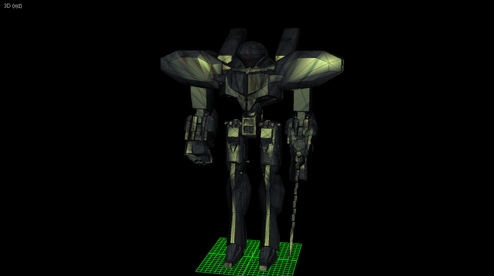 Free Melee Biped Robot 3d Model