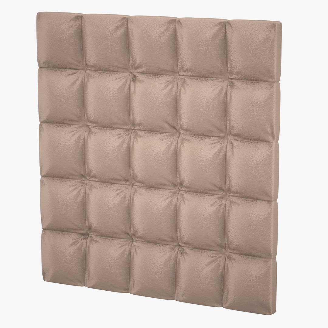 3d Capitone Wall Panel Model