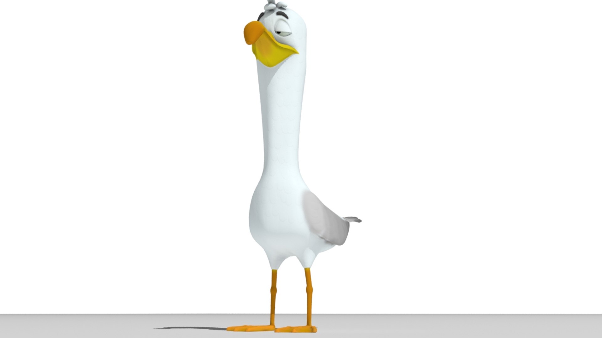 Goofy Seagull 3D Model - TurboSquid 1372366