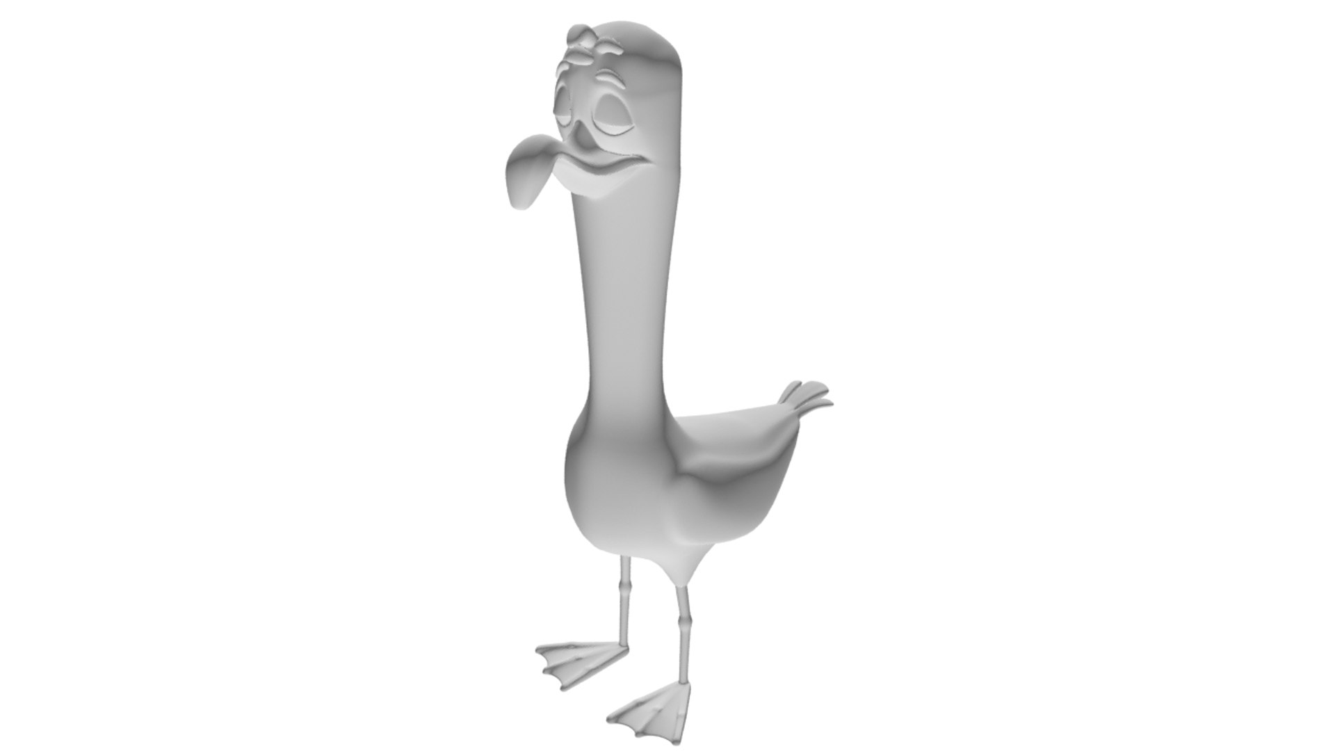 Goofy Seagull 3D Model - TurboSquid 1372366