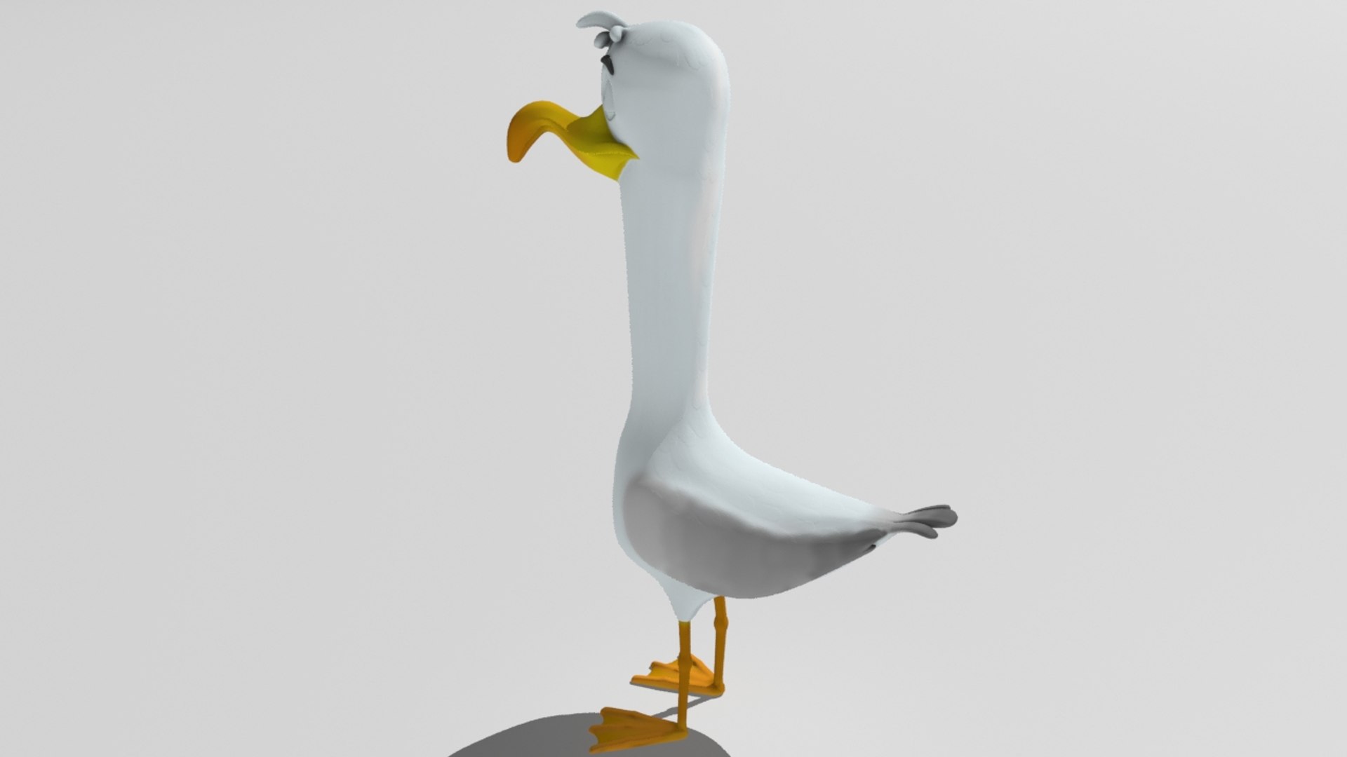 Goofy Seagull 3D Model - TurboSquid 1372366