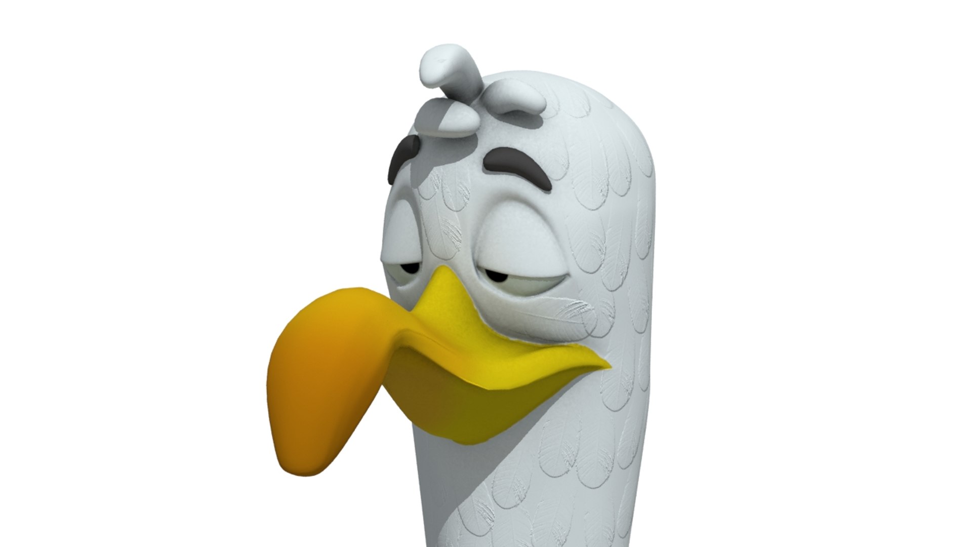 Goofy Seagull 3D Model - TurboSquid 1372366