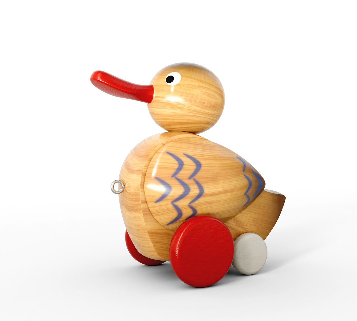 3D Vintage Wooden Duck Toy - TurboSquid 2109460
