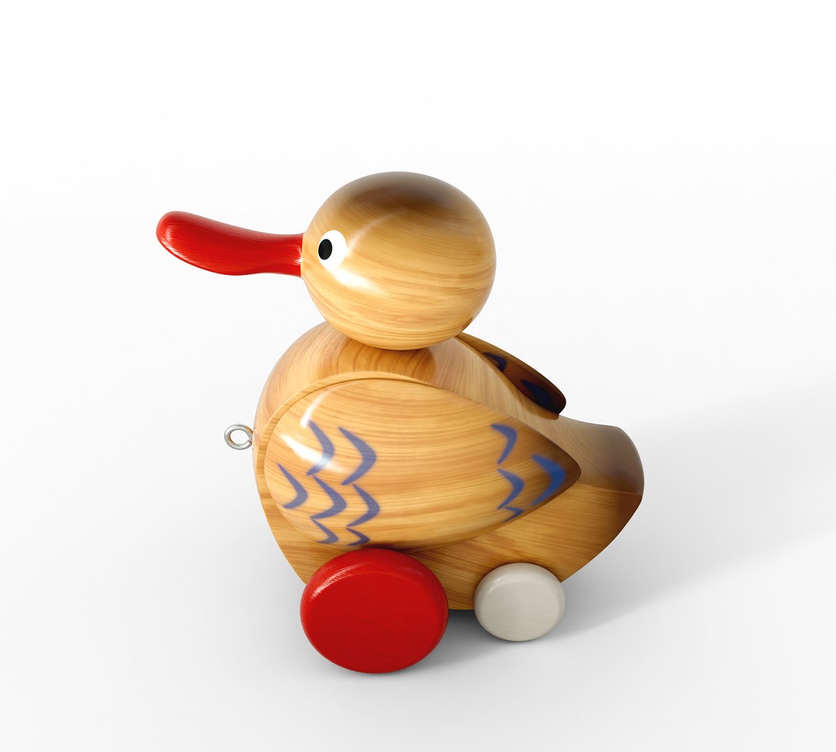 3D Vintage Wooden Duck Toy - TurboSquid 2109460