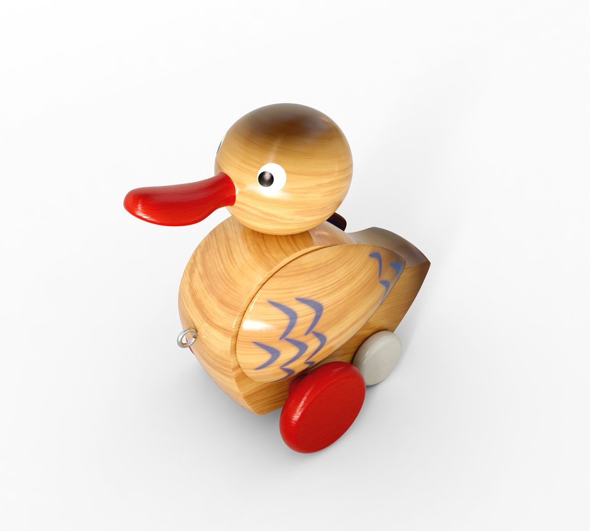 3D Vintage Wooden Duck Toy - TurboSquid 2109460