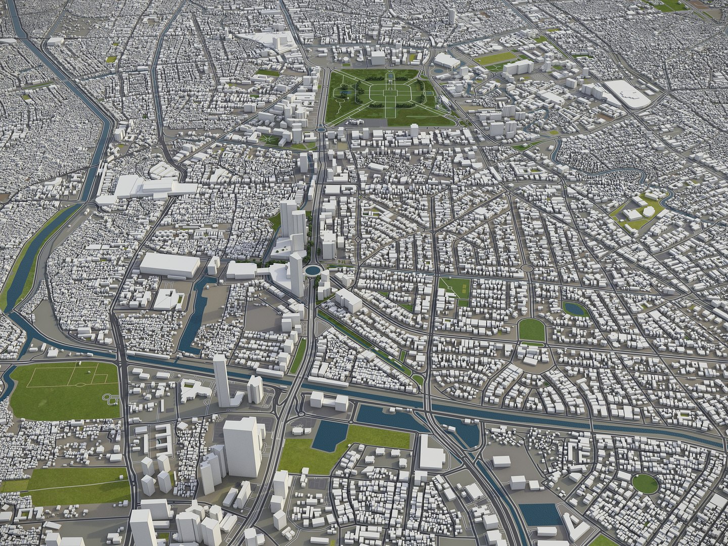 City Jakarta Area - 3D Model - TurboSquid 1407565