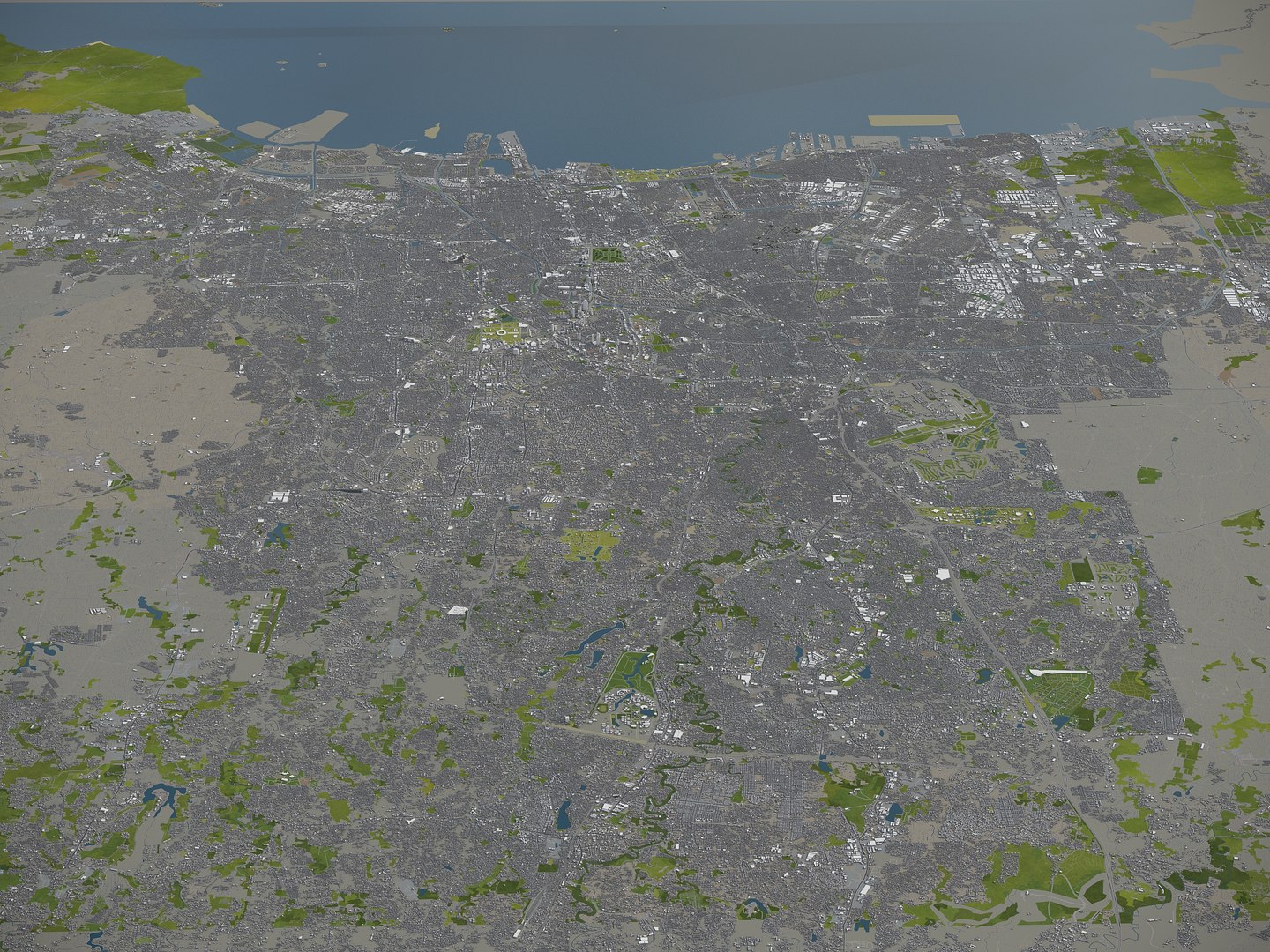 City Jakarta Area - 3D Model - TurboSquid 1407565