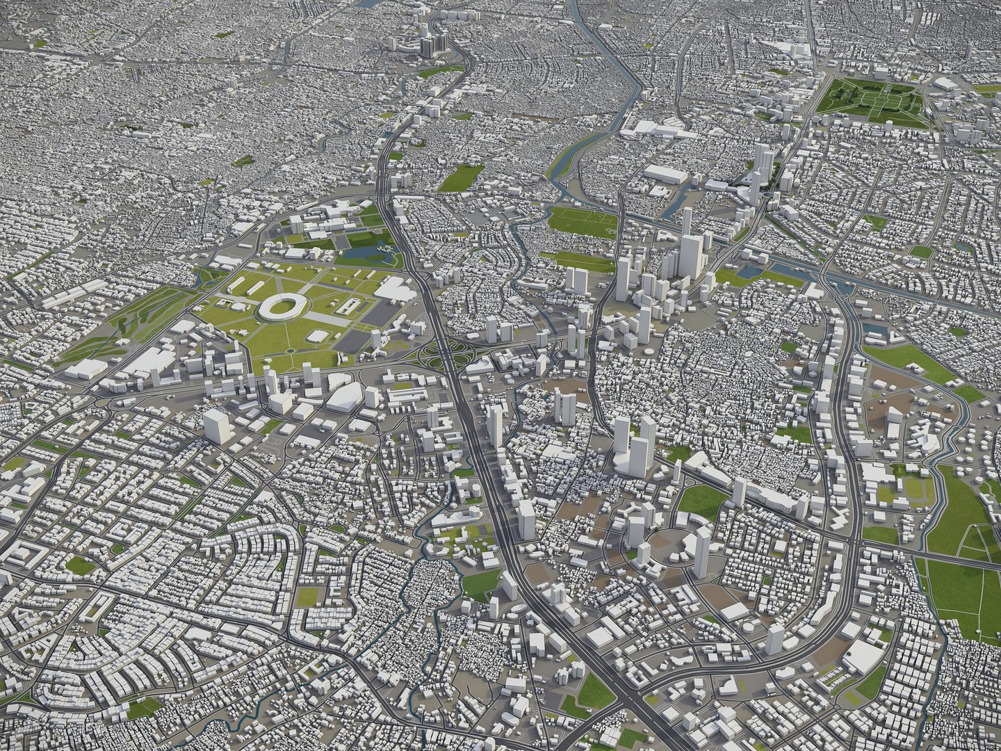 City Jakarta Area - 3D Model - TurboSquid 1407565