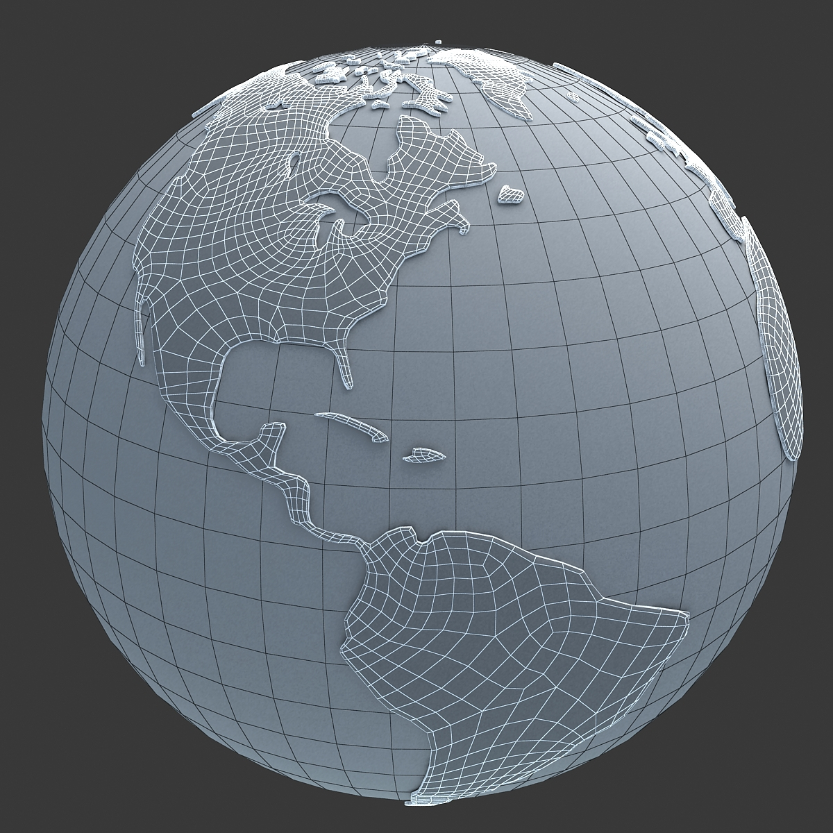 3d cartoon earth model