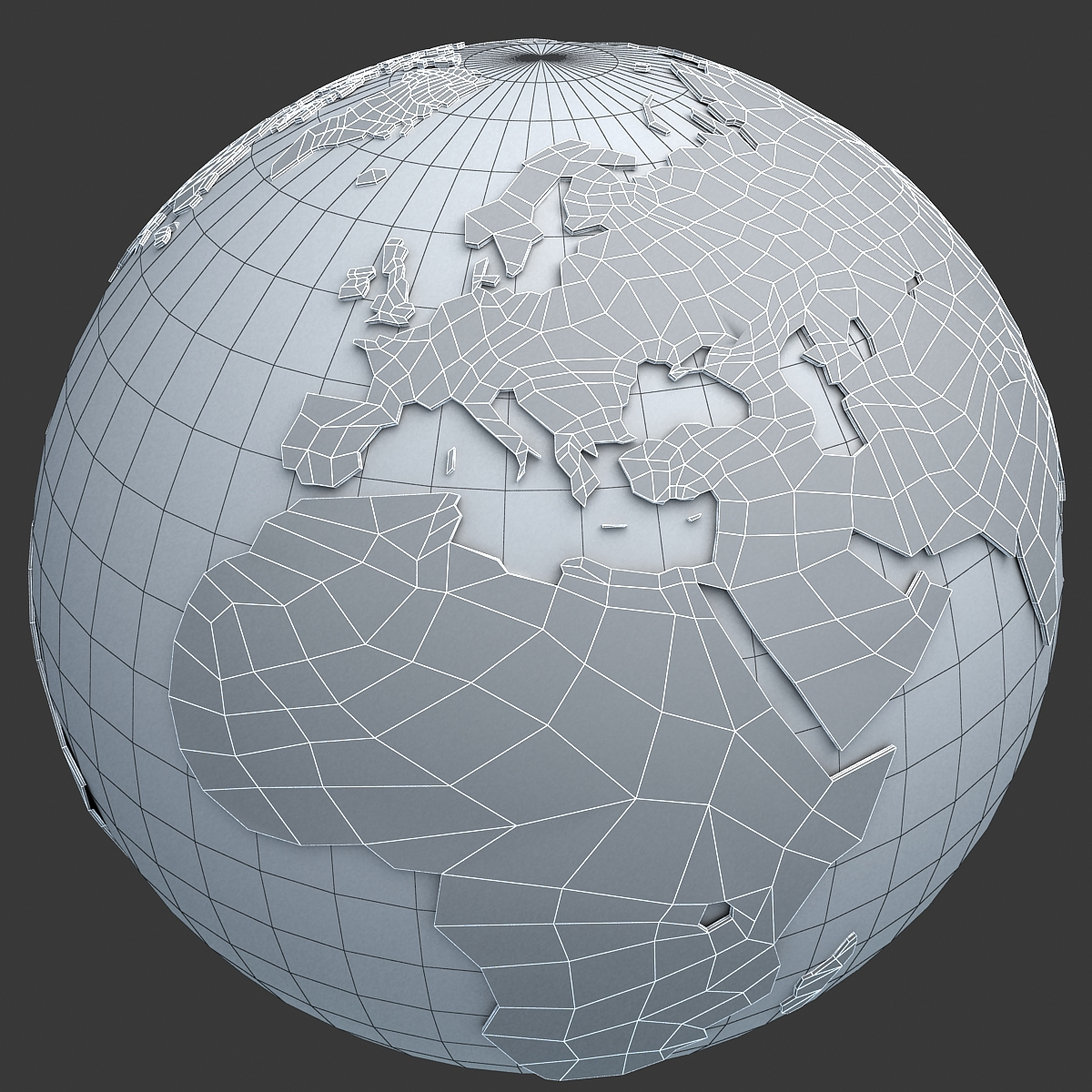 3d cartoon earth model