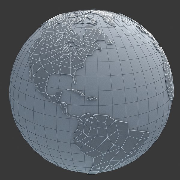 3d cartoon earth model