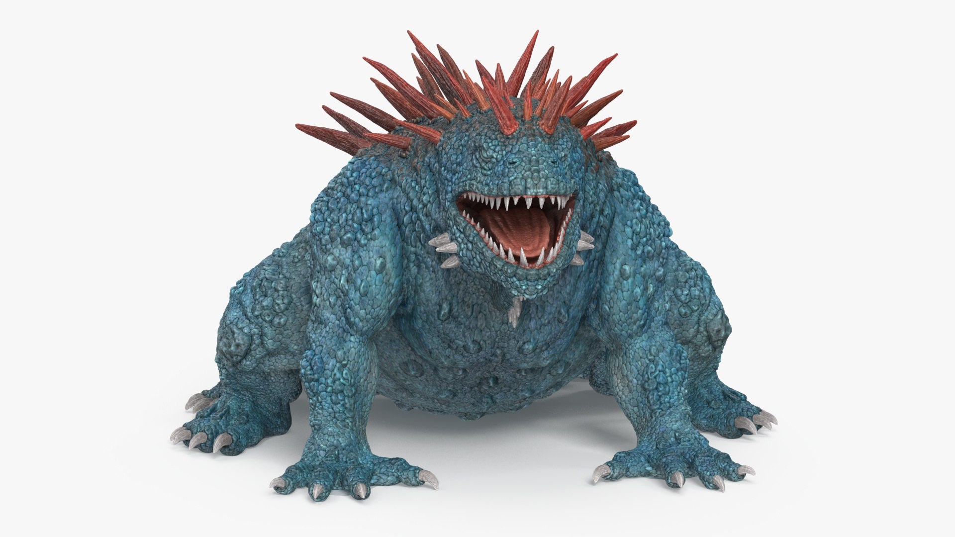 3D Basilisk In Attack Pose - TurboSquid 2225240