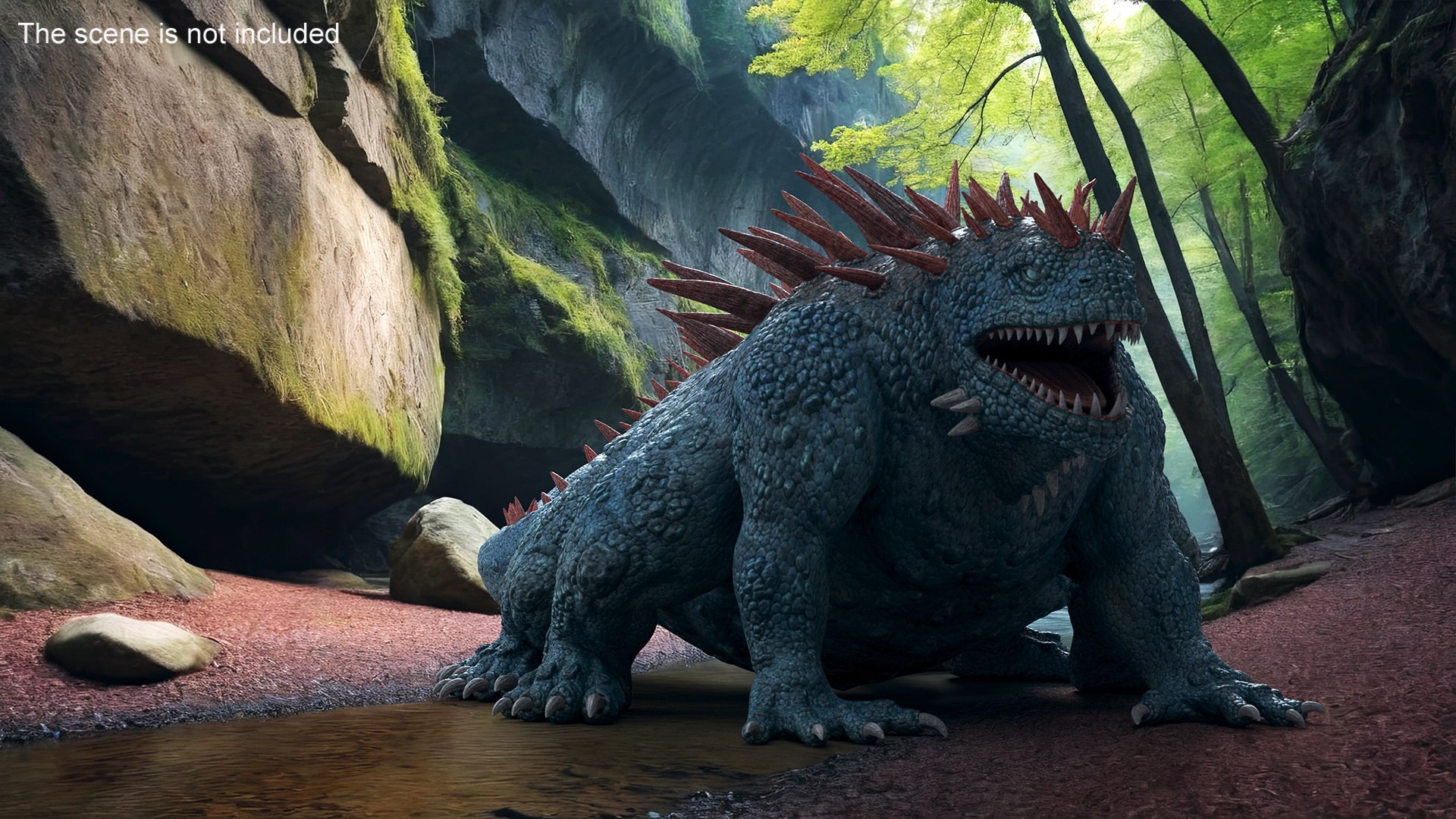 3D Basilisk In Attack Pose - TurboSquid 2225240