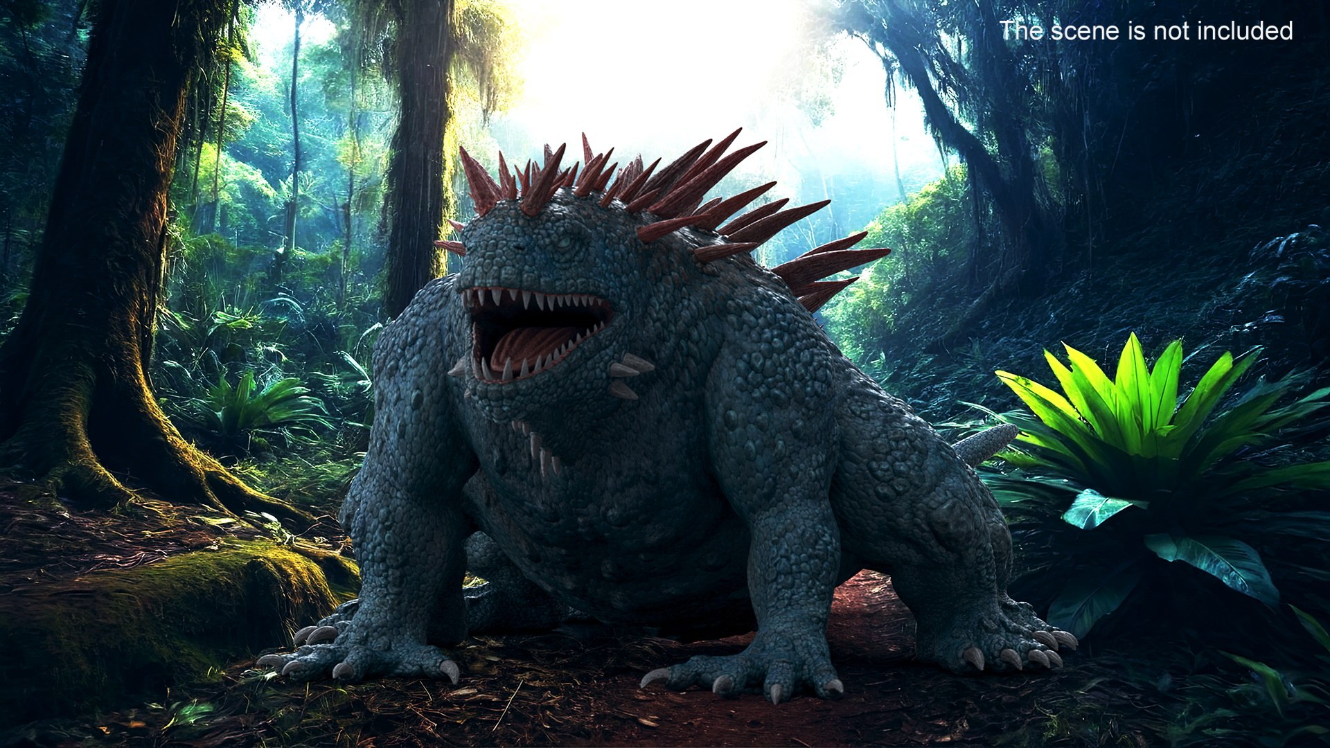 3D Basilisk In Attack Pose - TurboSquid 2225240