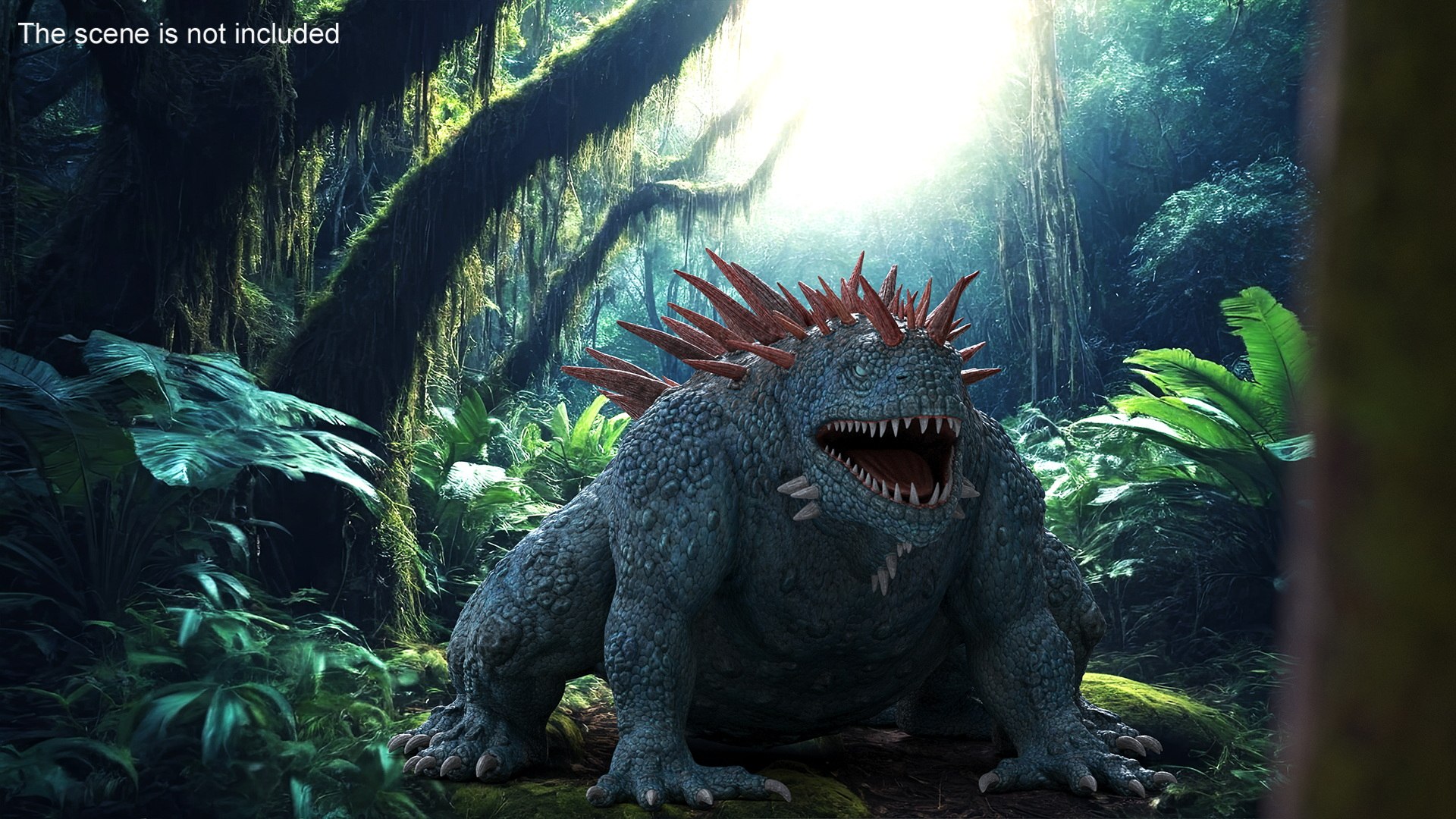 3D Basilisk In Attack Pose - TurboSquid 2225240