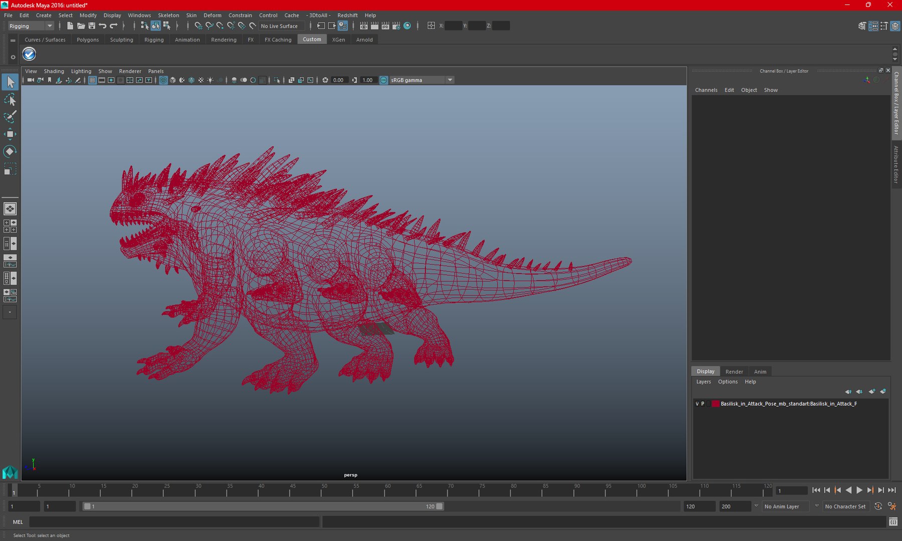 3D Basilisk In Attack Pose - TurboSquid 2225240