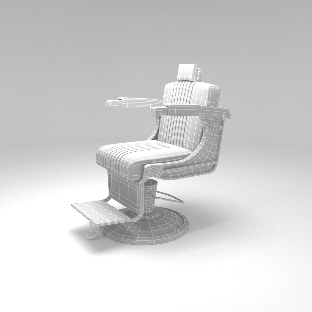 Barber chair model - TurboSquid 1667187
