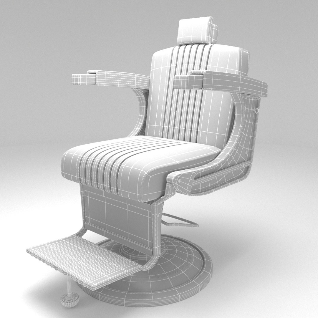 Barber chair model - TurboSquid 1667187