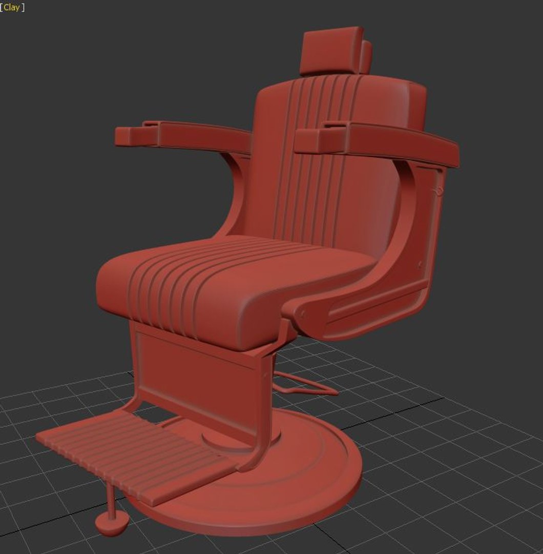 Barber chair model - TurboSquid 1667187