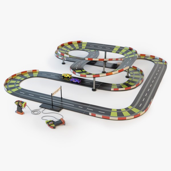 racing track toy 3d model